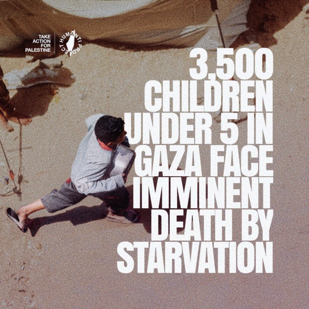 3,500 children under 5 in Gaza face imminent death by starvation ...